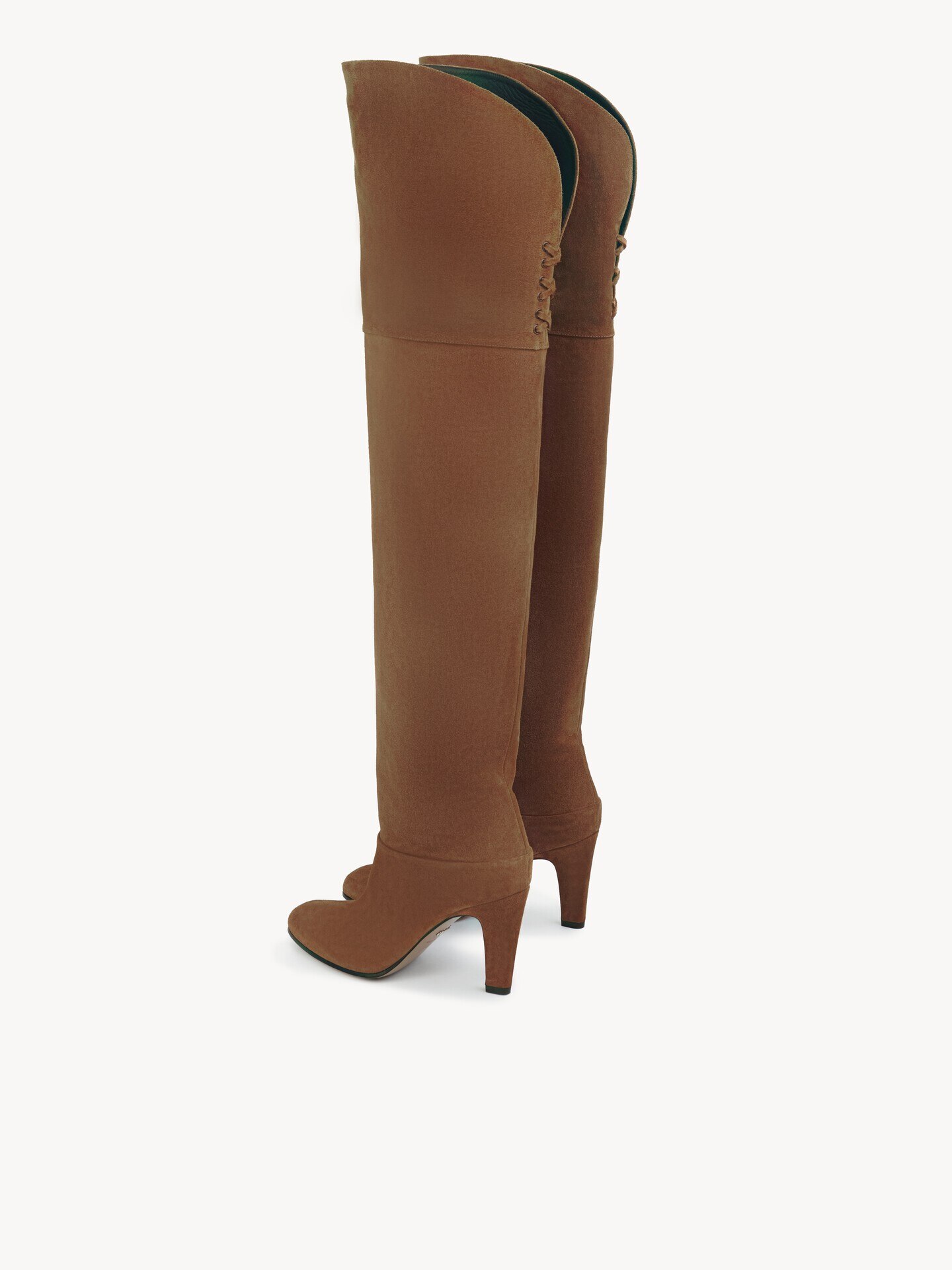 Eve thigh-high boot Pure Brown - Chloé