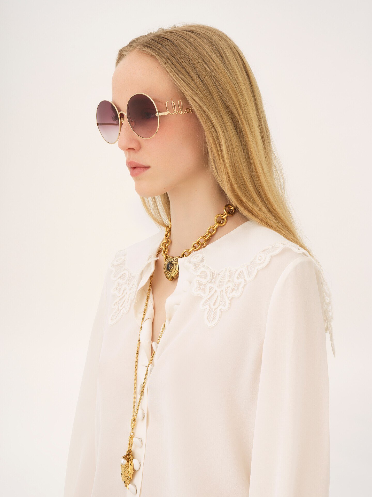 Chloé Iconic sunglasses Gold/Gradient Pink - Chloé